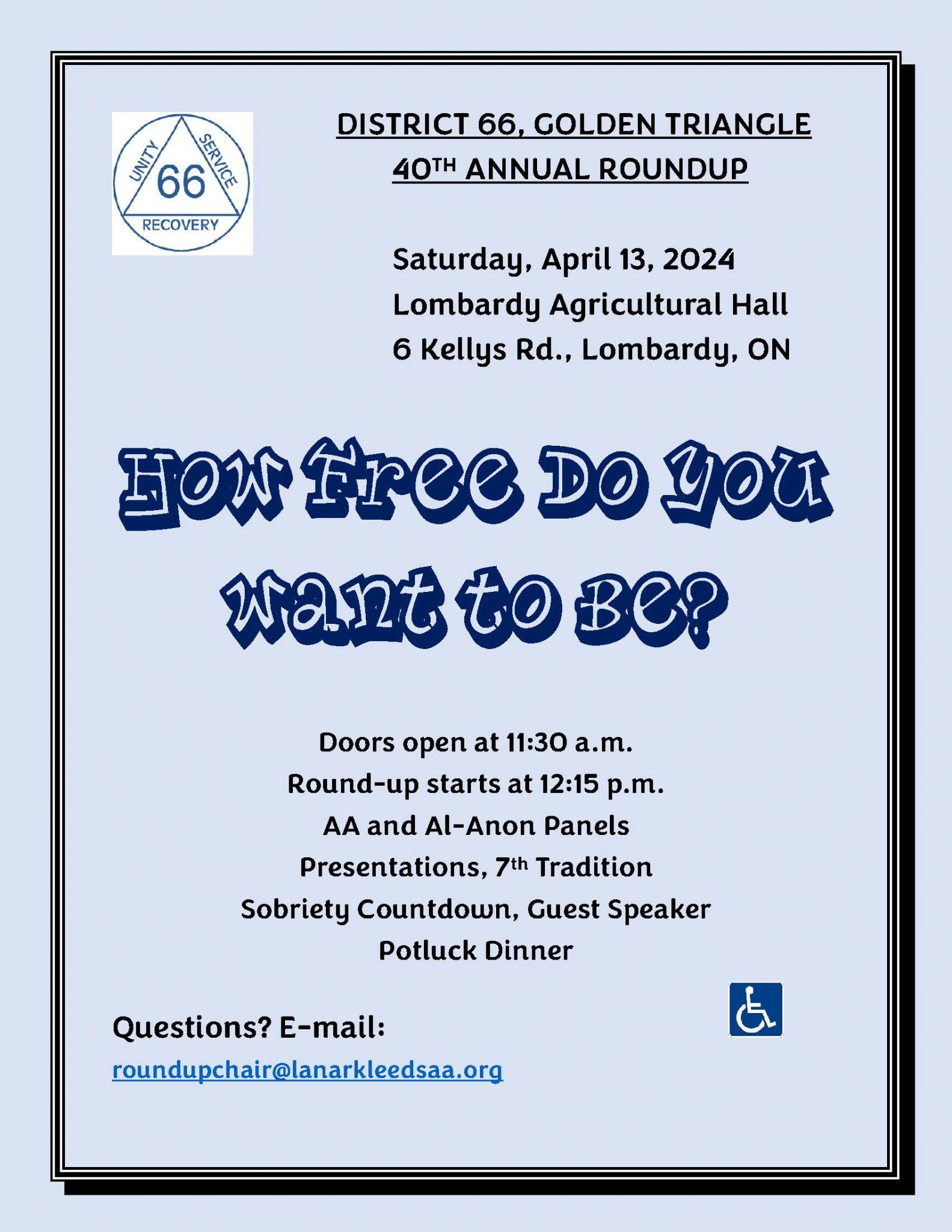 Events – Alcoholics Anonymous – District 66, Golden Triangle